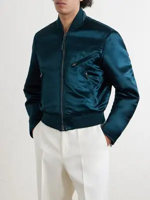 TOM FORD Satin Bomber Jacket