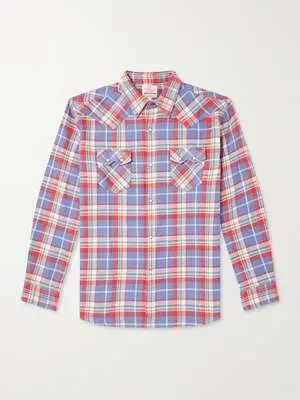FORTELA Josh Checked Cotton Shirt - Red