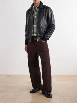 VALSTAR Roy Leather Bomber Jacket