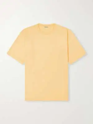 Auralee Luster Cotton-jersey T-shirt - Yellow