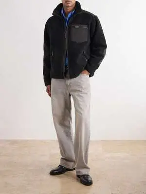 CORRIDOR Shell-trimmed Fleece Jacket