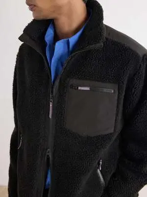CORRIDOR Shell-trimmed Fleece Jacket