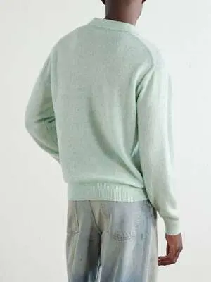 Auralee Cashmere Polo Sweater