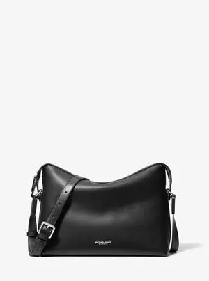 Michael Kors Nicholas Leather Crossbody Bag - Black
