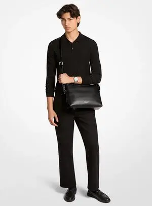 Michael Kors Nicholas Leather Crossbody Bag
