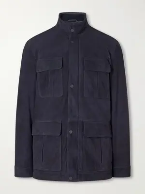 VALSTAR Brera Suede Jacket - Blue