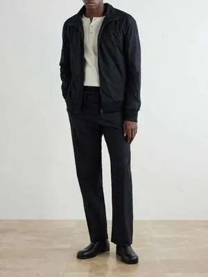 ADON Wide-leg Cotton-blend Sweatpants
