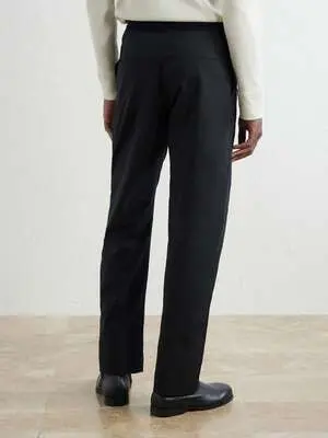 ADON Wide-leg Cotton-blend Sweatpants