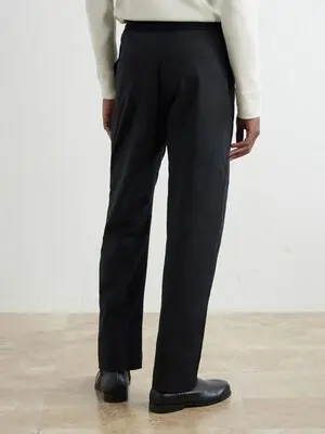 ADON Wide-leg Cotton-blend Sweatpants