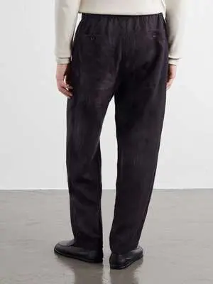 Barena Venezia Straight-leg Garment-dyed Houndstooth Wool Trousers