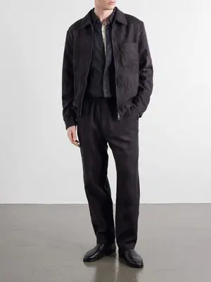 Barena Venezia Houndstooth Wool Trousers - Black