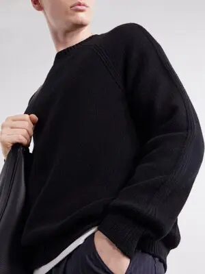 Inis Meáin Wool Sweater - Black