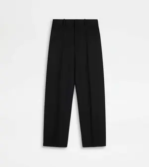 TOD'S Pants In Wool Gabardine - Black