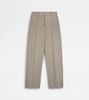 TOD'S Pants In Mouliné Wool Twill
