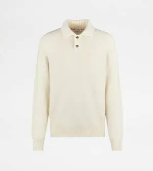 TOD'S Polo Shirt In Alpaca And Cashmere - Pink