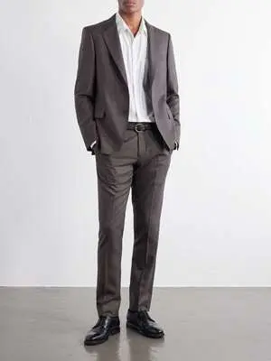 Mr P. Luxe Wool And Silk-blend Trousers