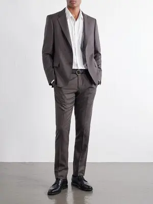 Mr P. Luxe Wool And Silk-blend Tailored Trousers