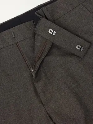 Mr P. Luxe Wool And Silk-blend Tailored Trousers