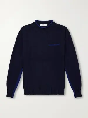 Inis Meáin Wool Sweater - Blue