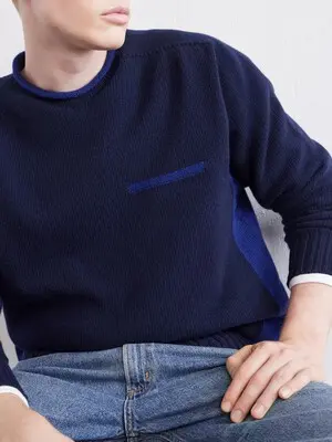 Inis Meáin Wool Sweater - Blue
