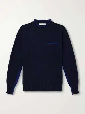 Inis Meáin Lambswool Sweater With Pocket Detail