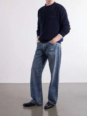 Inis Meáin Lambswool Sweater With Pocket Detail