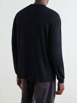 Auralee Cotton-jersey T-shirt - Black