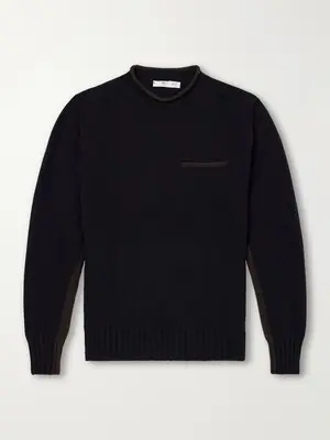 Inis Meáin Lambswool Sweater - Black