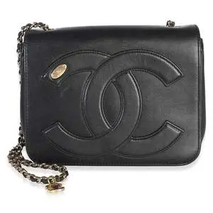 Chanel Lambskin Cc Mania Flap Bag