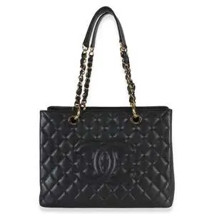 Chanel Quilted Caviar Grand Shopping Tote