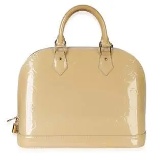 LOUIS VUITTON Monogram Vernis Alma Pm Top Handle Bag - Neutral