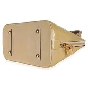 LOUIS VUITTON Monogram Vernis Alma Pm Top Handle Bag - Neutral