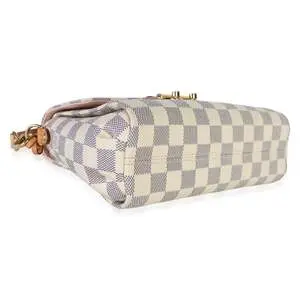 LOUIS VUITTON Damier Azur Canvas Croisette Shoulder Bag - Beige
