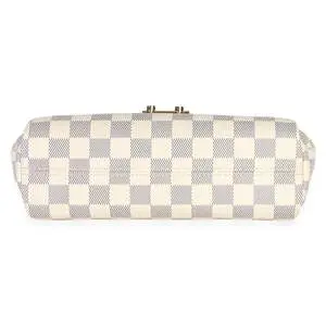 LOUIS VUITTON Damier Azur Canvas Croisette Shoulder Bag - Beige
