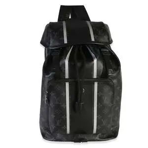 LOUIS VUITTON Monogram Eclipse Flash Fragment Zack Backpack - Black