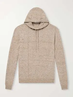 Inis Meáin Merino Wool And Cashmere-blend Hoodie - Beige