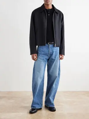 Mr P. Ribbed Wool And Cashmere Blend Henley Sweater