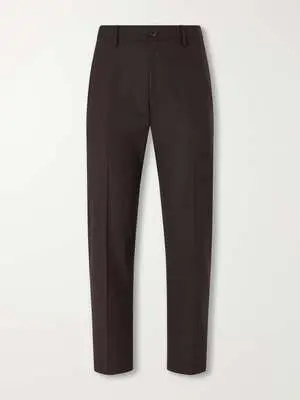Nn07 Brendan 10037 Straight-leg Woven Trousers - Brown