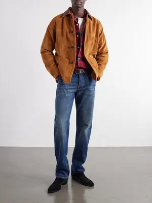 FORTELA Baker Camp-collar Checked Cotton Shirt