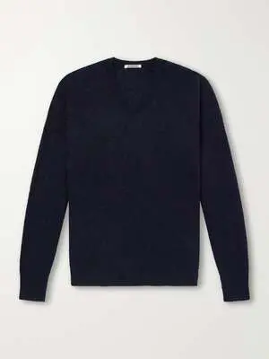 Auralee Alpaca-blend Sweater - Navy