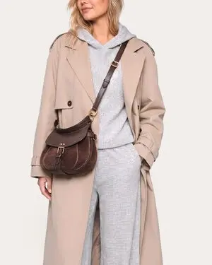 AIMEE Dash Convertible Crossbody - Fudge Suede