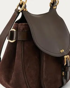 AIMEE Dash Convertible Crossbody - Fudge Suede