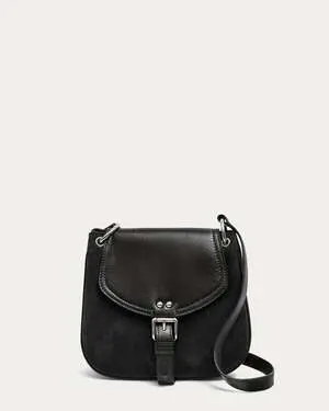 AIMEE Dash Mini Crossbody Black Suede