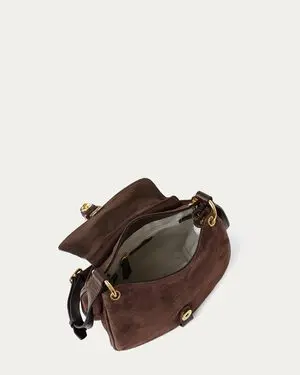 AIMEE Dash Mini Crossbody - Fudge Suede