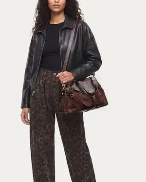 AIMEE Dash Satchel - Fudge Suede