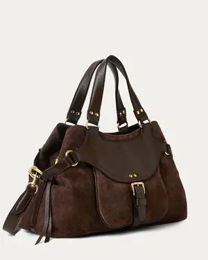 AIMEE Dash Satchel - Fudge Suede
