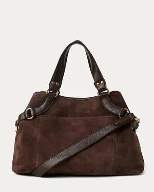 AIMEE Dash Satchel - Fudge Suede