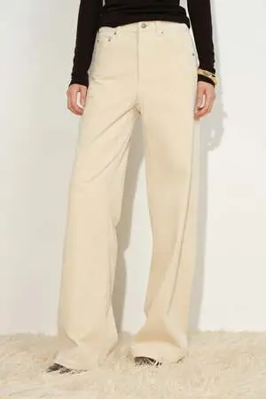 Fabrique Margot Barrel Leg Pants In Washed Corduroy