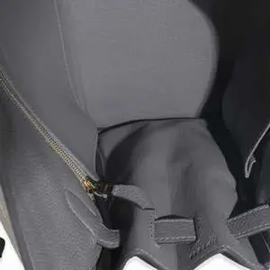 Hermès Etain Clemence Retourne Kelly 28 Ghw - Gray