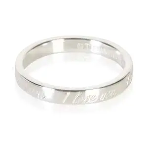 Tiffany & Co. Sterling Silver Notes I Love You Band
